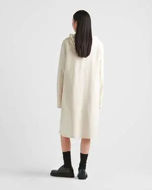 Prada Triangle-logo Drawstring Hoodie Dress