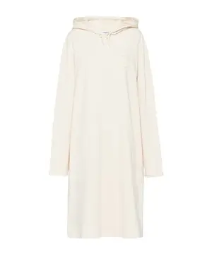 Prada Triangle-logo Drawstring Hoodie Dress