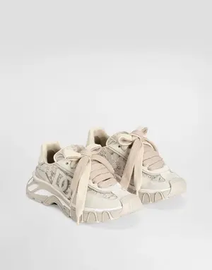 Dolce & Gabbana Dg Country Road Lace-up Sneakers - Nude