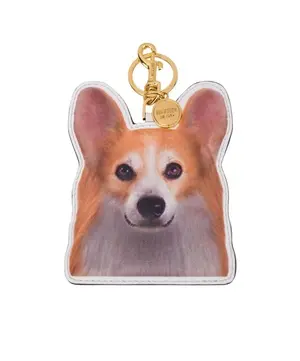 Moschino Dog-motif Keyring - Multicolor