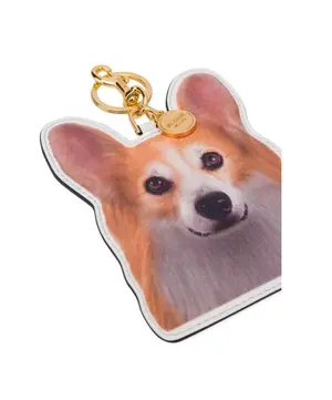 Moschino Dog-motif Keyring - Multicolor