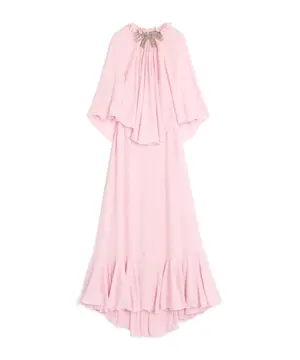 Valentino Garavani Embellished Bow Cape Dress