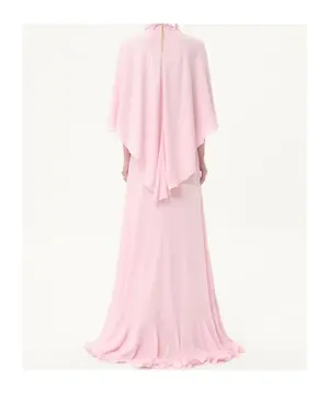 Valentino Garavani Embellished Bow Cape Dress