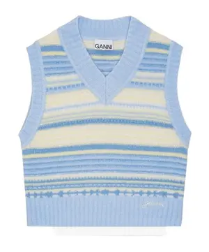 Ganni V Neck Vests For Women