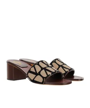 Valentino Garavani Vlogo Signature Open Toe Mules
