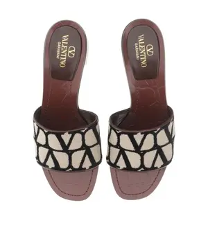 Valentino Garavani Vlogo Signature Open Toe Mules