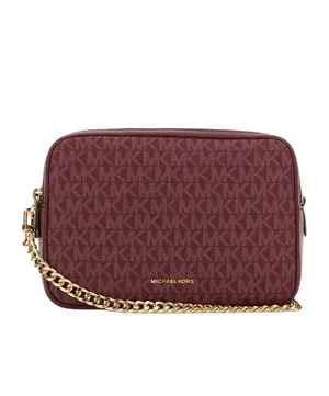 Michael Kors Bryant Medium Signature Logo Camera Crossbody Bag - Red