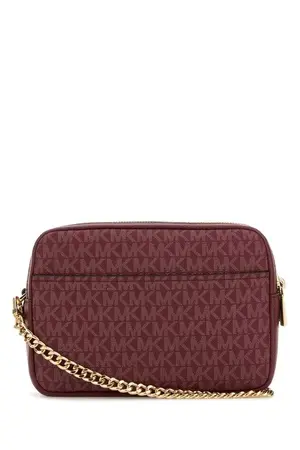 Michael Kors Bryant Medium Signature Logo Camera Crossbody Bag - Red