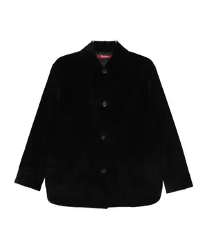 Max Mara Buttoned Corduroy Shirt - Black