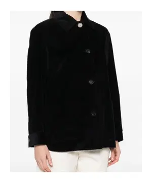 Max Mara Buttoned Corduroy Shirt - Black
