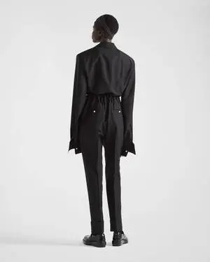Prada Pleated Tailored Trousers - Black