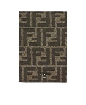 Fendi Ff Fabric Passport Cover - Brown