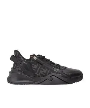 Fendi Flow Lace-up Sneakers - Black