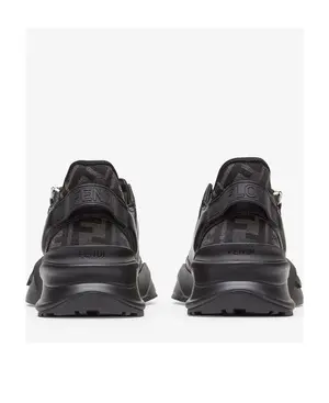 Fendi Flow Lace-up Sneakers - Black