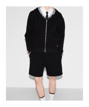 Gucci Monogrammed Zip-up Hoodie