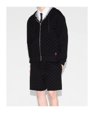 Gucci Monogrammed Zip-up Hoodie