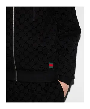 Gucci Monogrammed Zip-up Hoodie