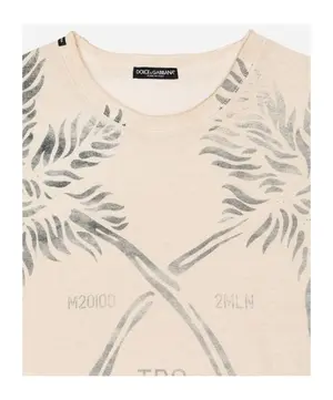 Dolce & Gabbana Dolce Gabbana Banana Tree Printed Short-sleeved T-shirt