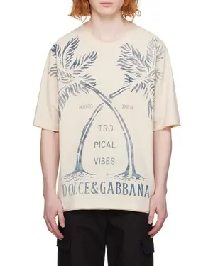 Dolce & Gabbana Dolce Gabbana Banana Tree Printed Short-sleeved T-shirt