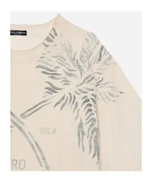Dolce & Gabbana Dolce Gabbana Banana Tree Printed Short-sleeved T-shirt