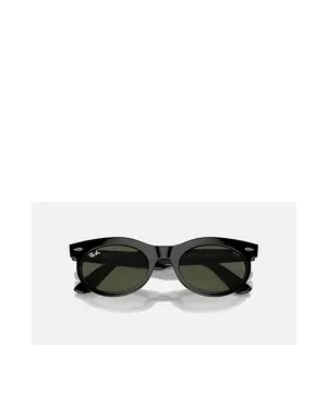 Ray-ban Wayfarer Oval Sunglasses - Polished Black