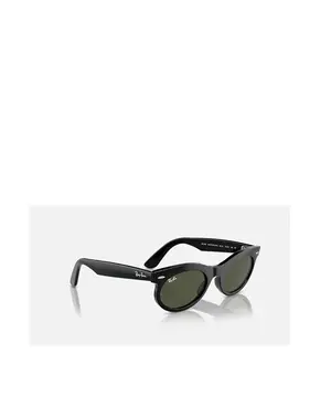 Ray-ban Wayfarer Oval Sunglasses - Polished Black