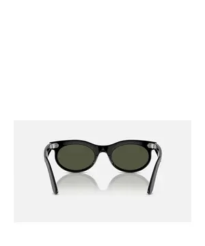 Ray-ban Wayfarer Oval Sunglasses - Polished Black