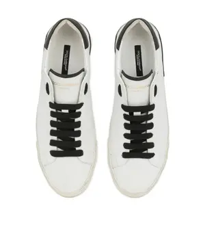 Dolce & Gabbana Portofino Lace-up Sneakers - White