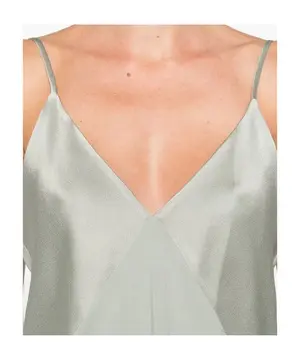 FORTE_FORTE Satin Spaghetti Strap Top - Lichene