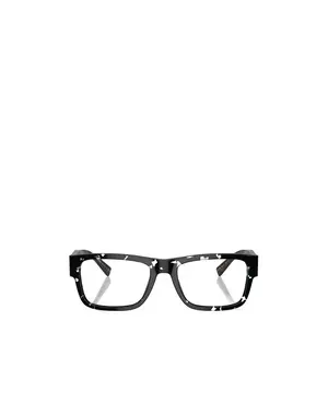Prada Rectangular Frame Eyeglasses - Black