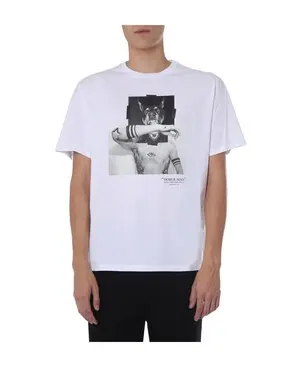 Neil Barrett Printed T-shirt With Round Neck