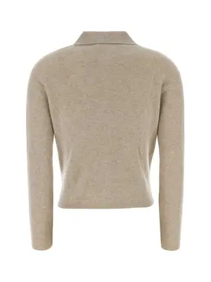 Max Mara Buttoned Knitted Cardigan - Beige