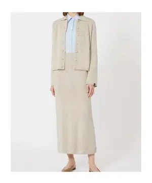 Max Mara Buttoned Knitted Cardigan - Beige