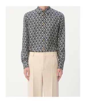 Valentino Garavani Curved Hem Button-up Shirt