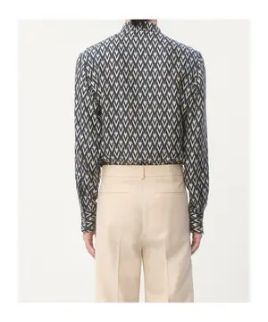 Valentino Garavani Curved Hem Button-up Shirt