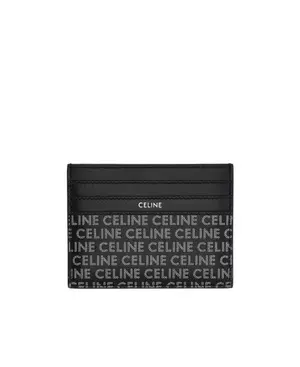 Celine Logo Card Bag - Black
