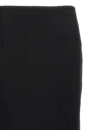 Auralee Stretch Double Face Knit Maxi Skirt - Black