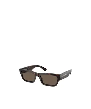 Prada Rectangular Frame Sunglasses - Brown
