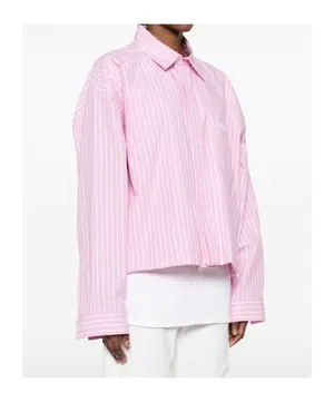 Balenciaga Striped Long Sleeve Shirt