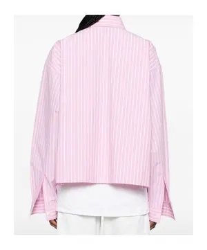 Balenciaga Striped Long Sleeve Shirt