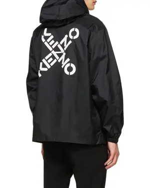 Kenzo X Logo" Hooded Rain Jacket