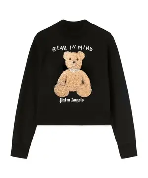 Palm Angels Bear In Mind Crewneck Sweatshirt - Black-brown