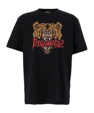 Dsquared2 Logo Printed Crewneck T-shirt