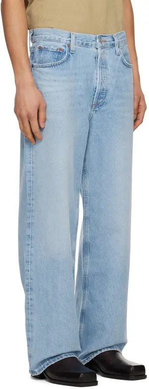 AGOLDE Low Slung Baggy Jeans - Blue