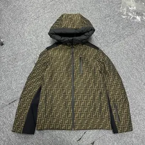 Fendi Ff Motif Zip-up Hooded Jacket - Black