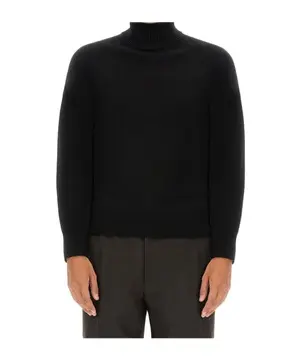 Dries Van Noten Long-sleeved Roll-neck Jumper - Black