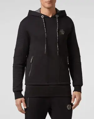 Philipp Plein Logo Detail Hooded Sweatshirt