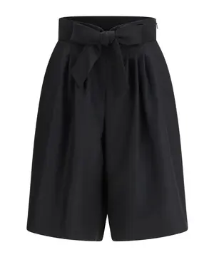 Valentino Garavani Bow Detailed Pleated Shorts