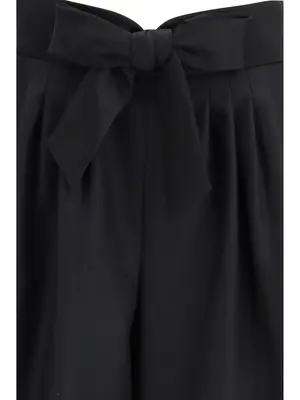 Valentino Garavani Bow Detailed Pleated Shorts