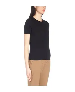 Theory Fine-knit Crewneck T-shirt - Black